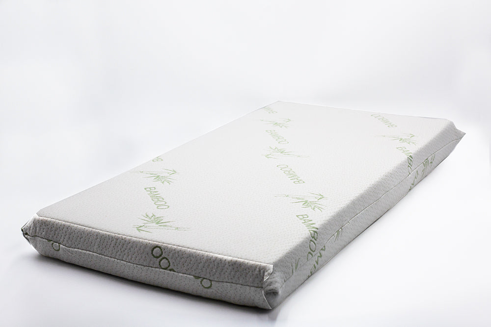 3” Inch Organic Latex Mattress Topper with Natural Bamboo Cover for Ba ...